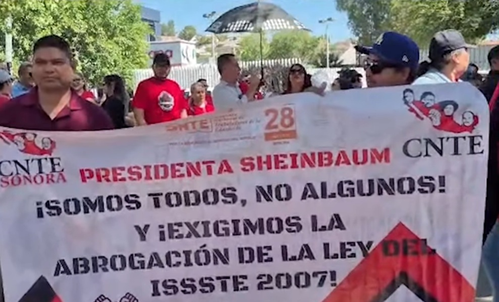 Maestros cierran garita de Nogales pese a diálogo con autoridades ...